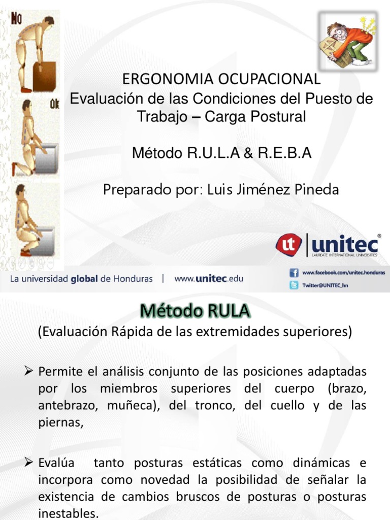 Metodo REBA & RULA | PDF | Factores humanos y ergonomía | Bienestar