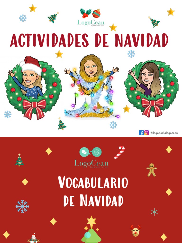 Actividades y Vocabulario Navideño | PDF | Navidad | Reyes Magos
