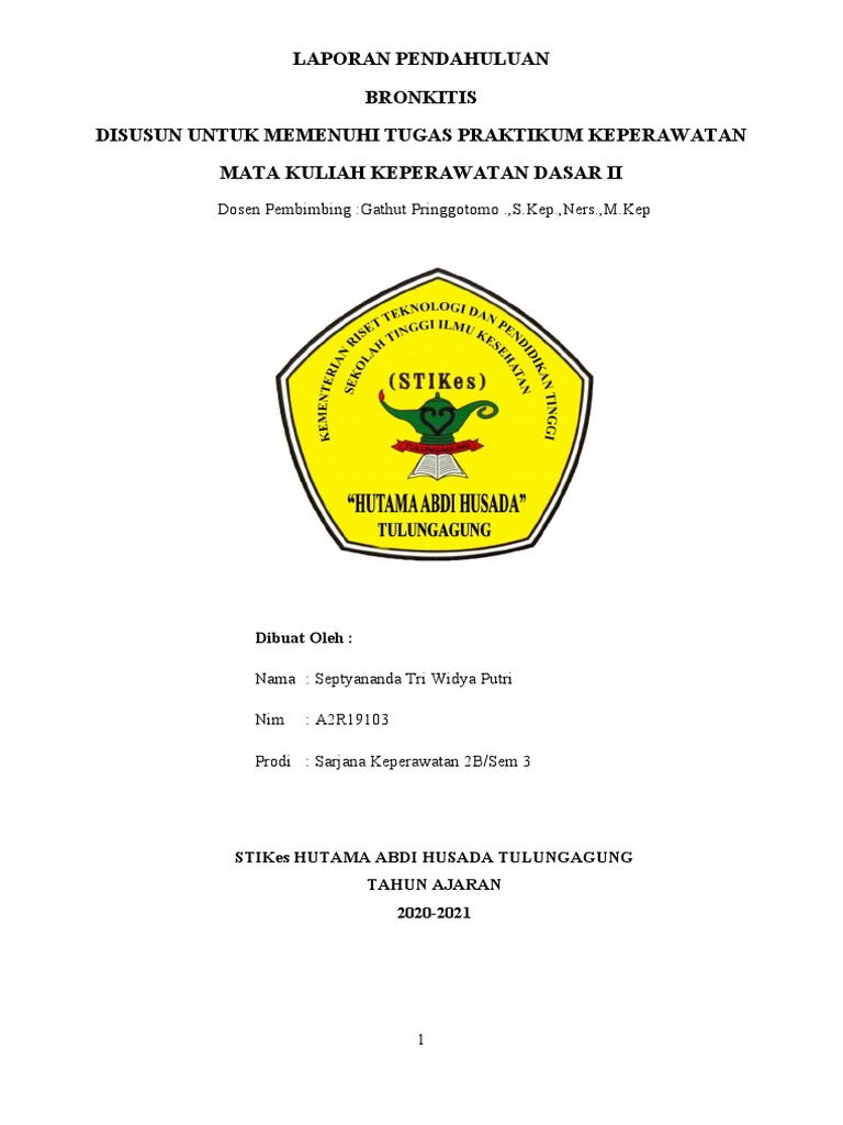 LP Dan ASKEP BRONKITIS | PDF