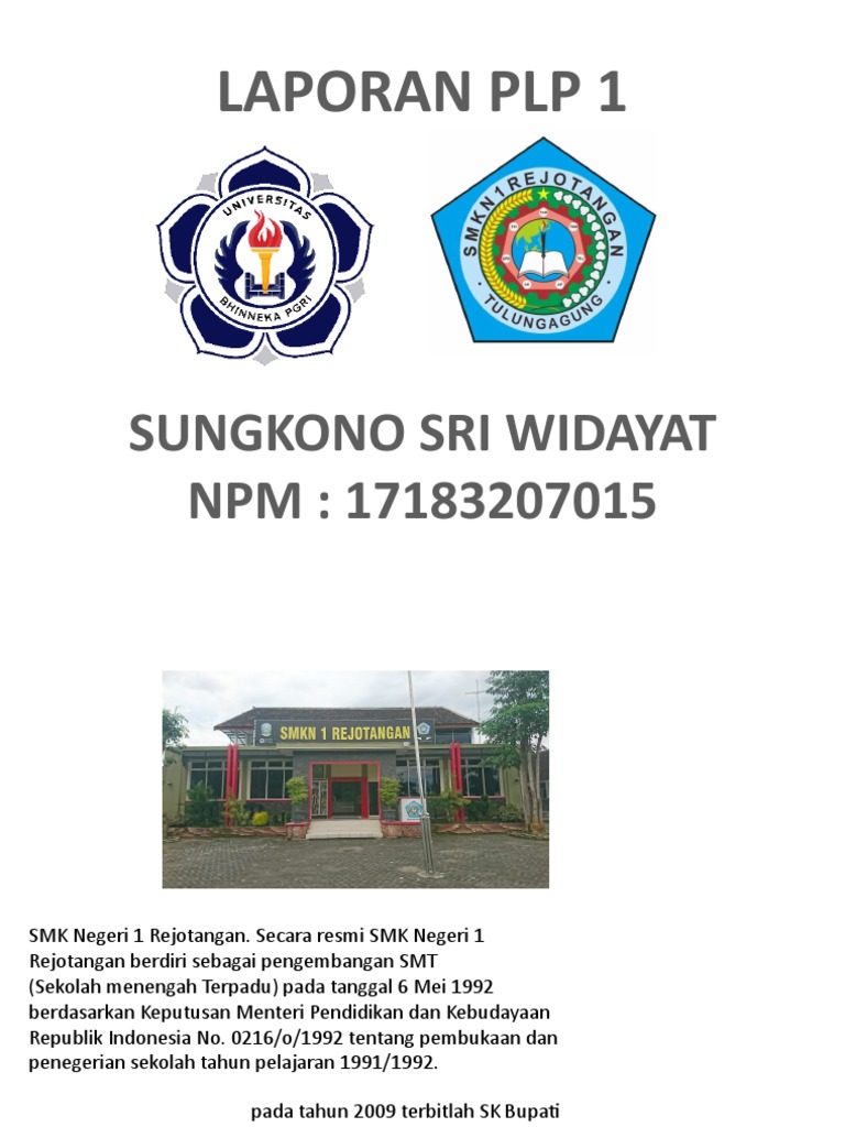 Laporan PLP 1 | PDF
