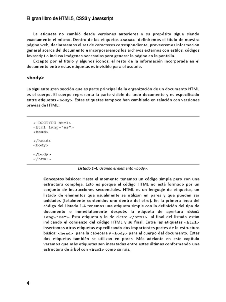 El Gran Libro de HTML5, CSS3 y Javascript | PDF | Negocios | Informática