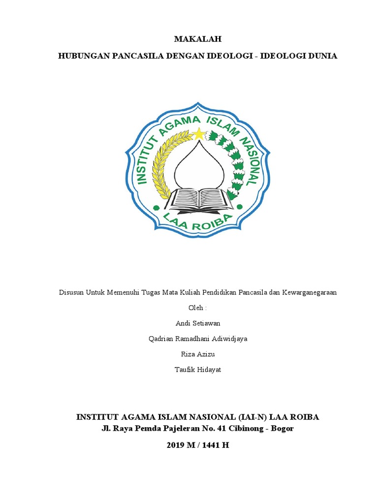 MAKALAH Hubungan Pancasila Dengan Ideologi Dunia | PDF