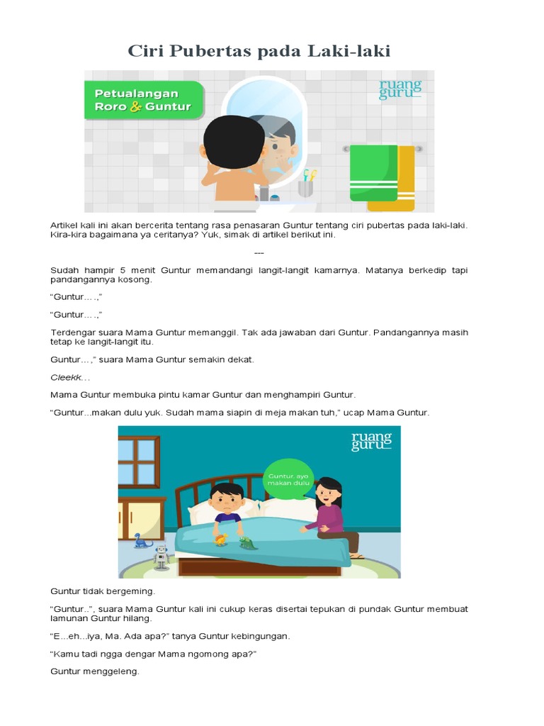 Ciri Pubertas Pada Laki | PDF