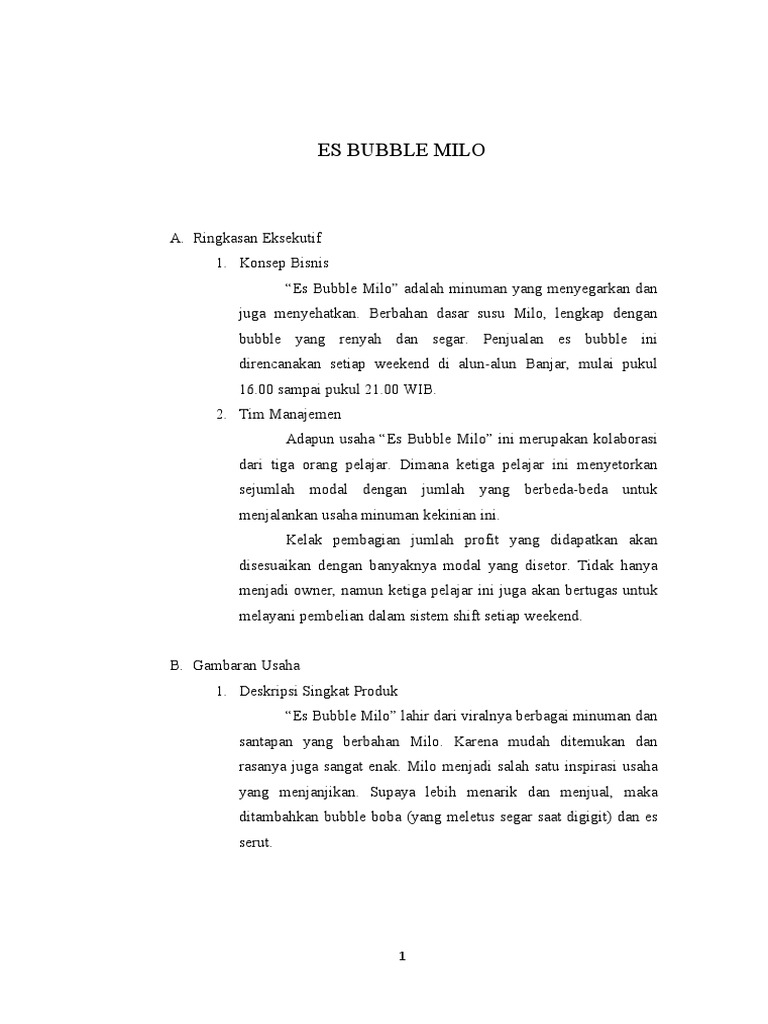 Es Bubble Milo | PDF