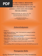 VB MAPP Scoring Supplement 2nd Edition | PDF