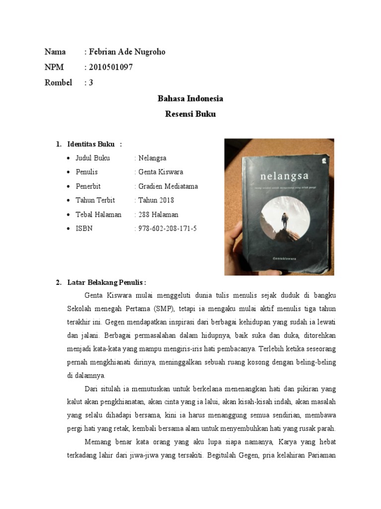 Febrian Ade Nugroho - Resensi Buku | PDF | Puisi