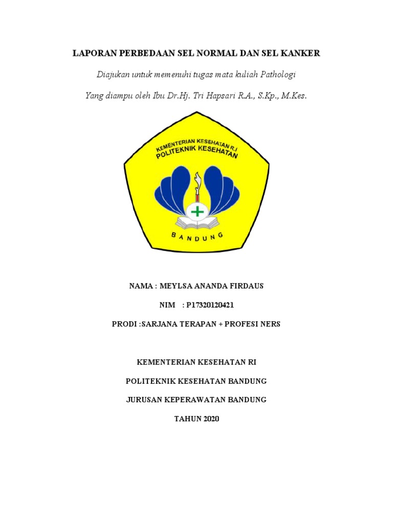 Laporan Perbedaan Sel Normal & Sel Kanker - Meylsa Ananda | PDF | Sains ...