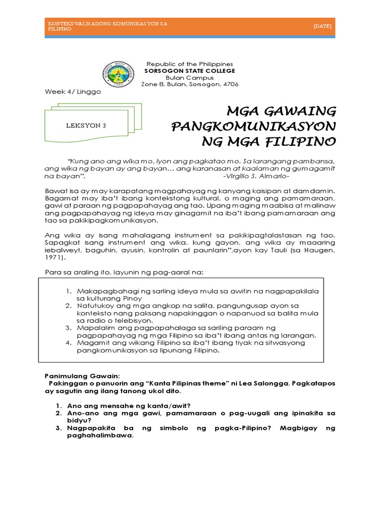 Module Week 5 KOMFIL | PDF