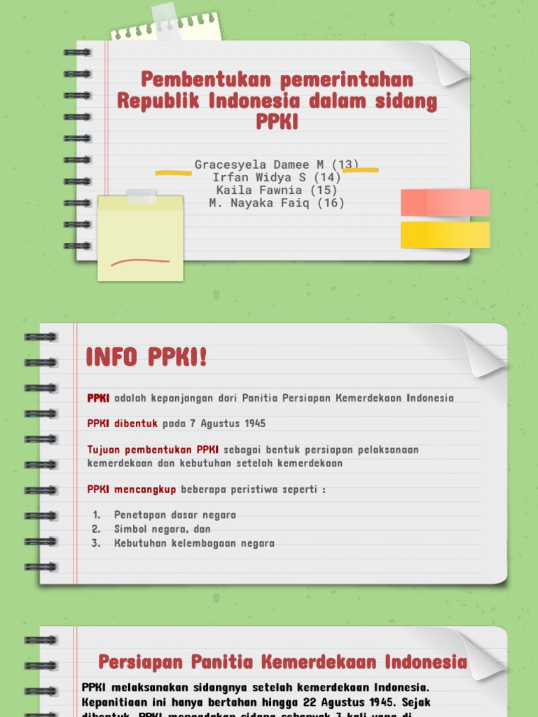 Sejarah dan Tugas PPKI 1945 | PDF