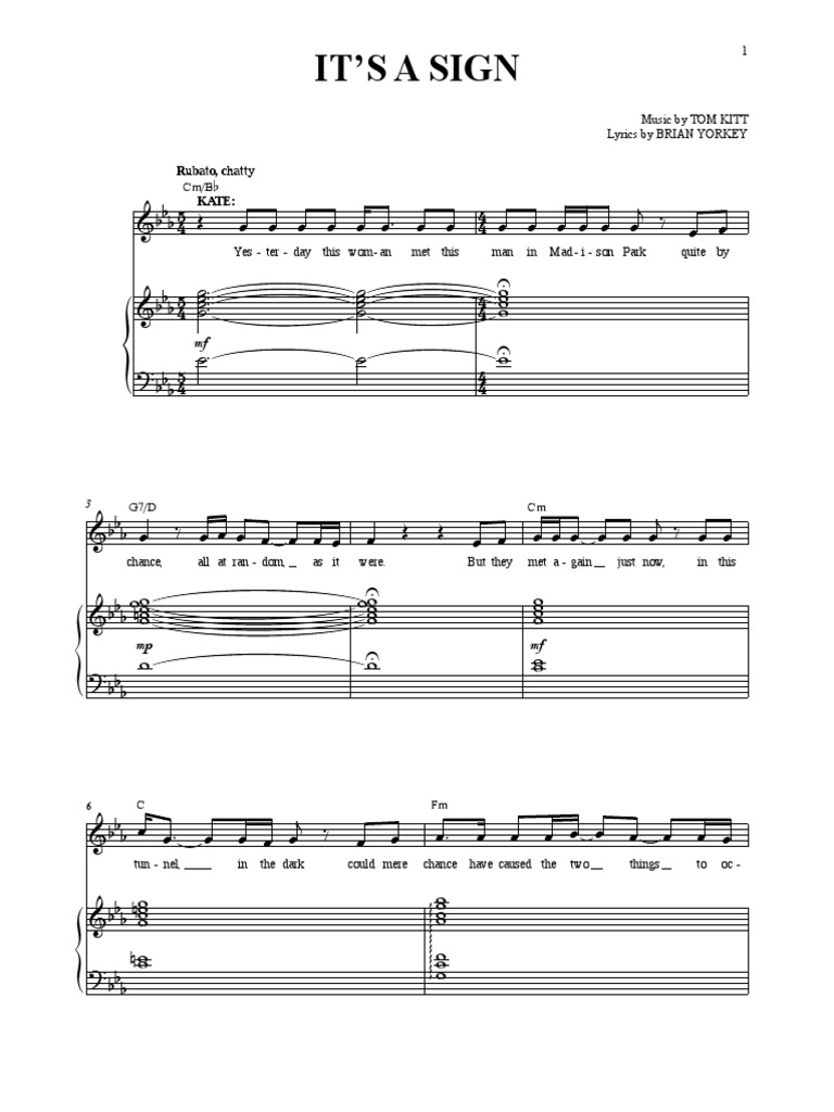 It'S A Sign: Rubato, Chatty Kate | PDF | Tony Award Winners | Tony Awards