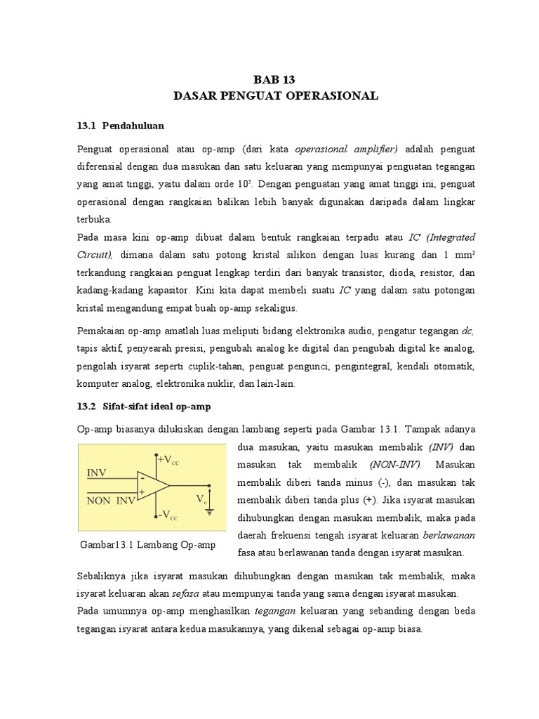 Dasar Penguat Operasional | PDF