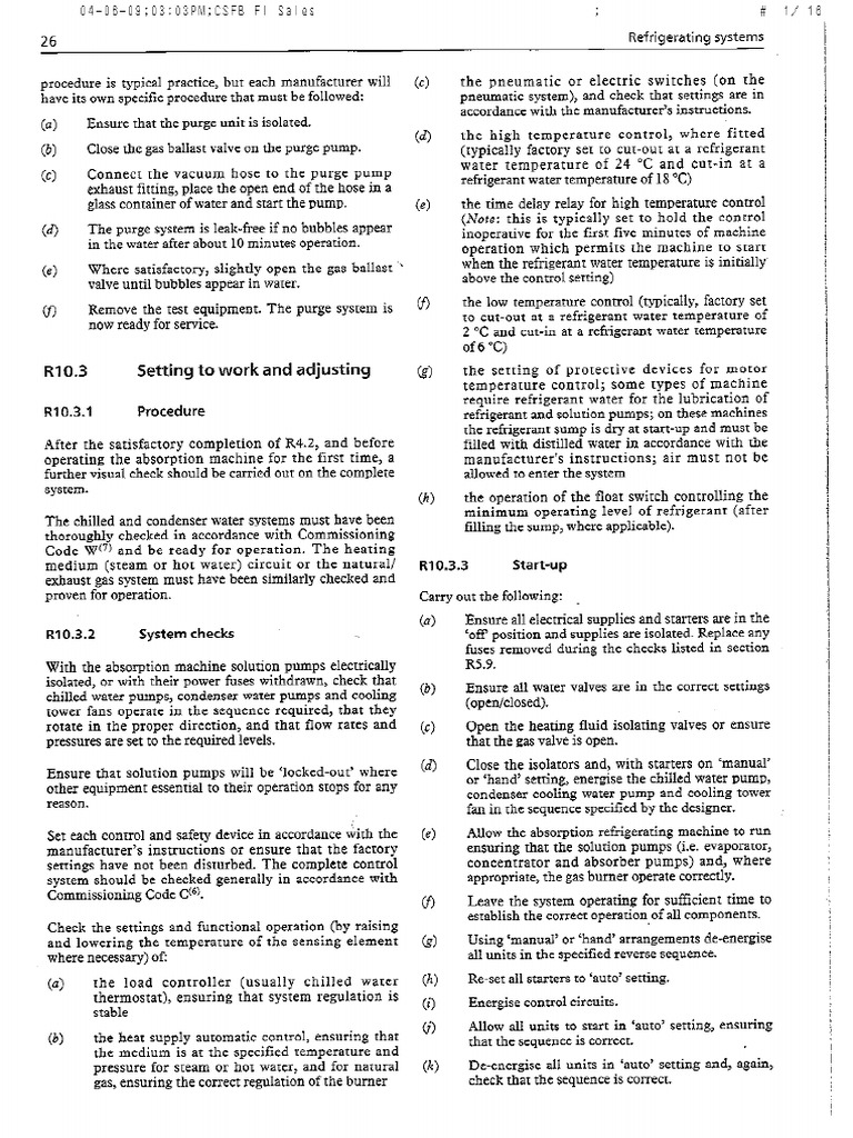 CIBSE Commissioning Code R Part 3 | PDF