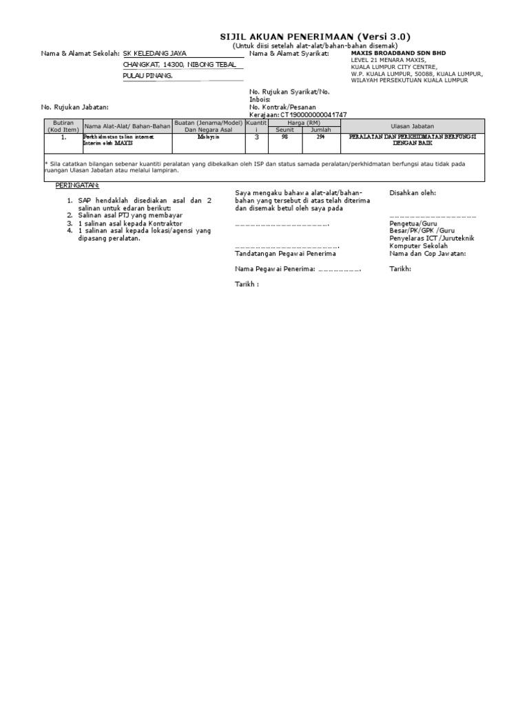 SAP Talian Maxis | PDF