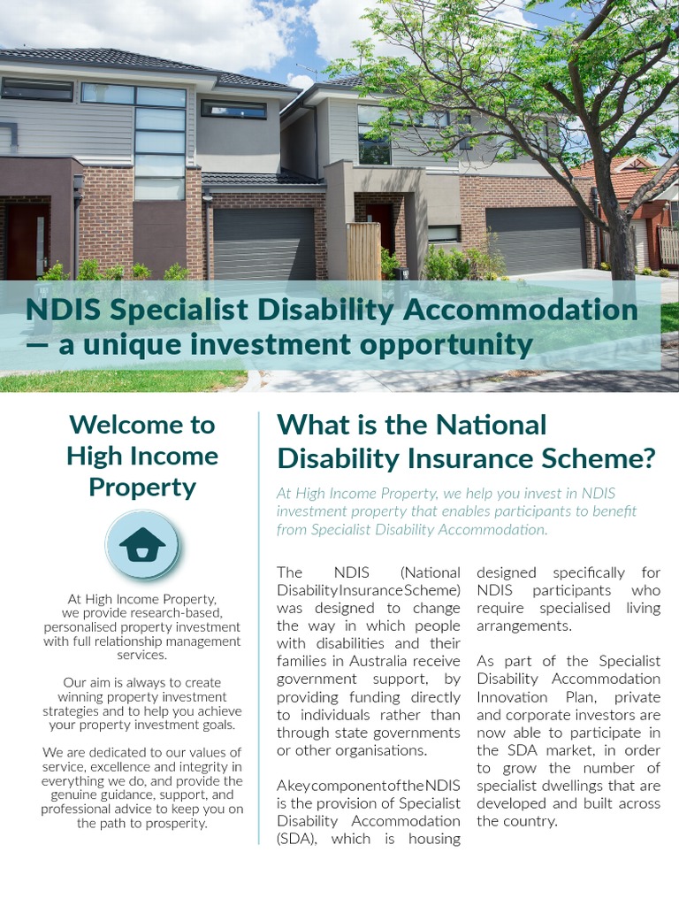 HIP NDIS Brochure 2 | PDF | Investor | Renting