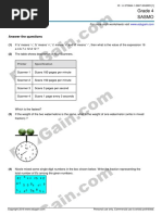 Grade 9 Sasmo: Answer The Questions | PDF | Area | Triangle