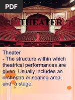 The Three Primary Stage Configurations: Proscenium Thrust Arena | PDF | Components | Theatre