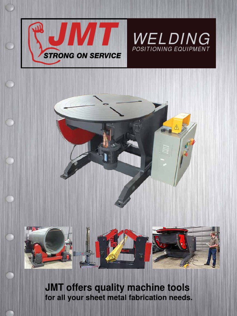 JMT Welding Positioner Catalog | PDF | Metal Fabrication | Sheet Metal