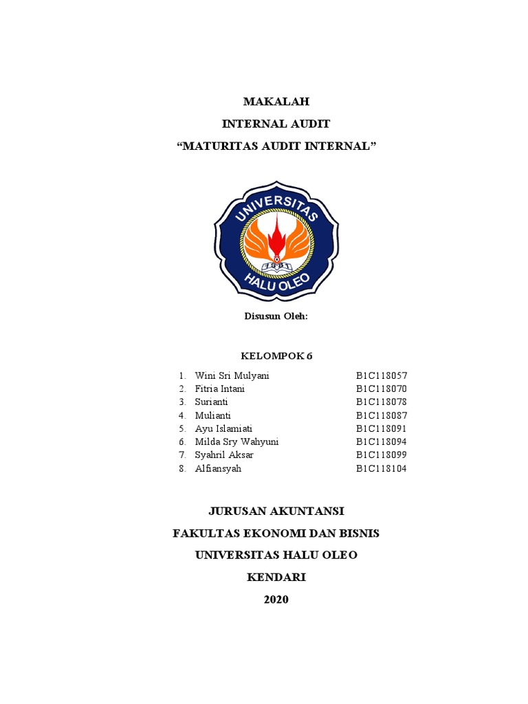 Makalah MATURITAS AUDIT INTERNAL | PDF
