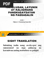 Mga Teorya at Metodo Sa Pagsasalin | PDF