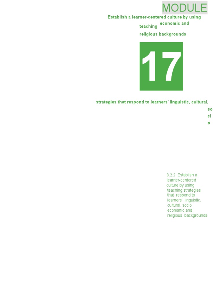 PPST - RP - Module 17 | PDF | Learning | Pedagogy