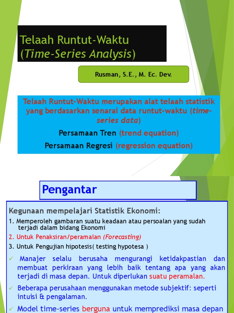 Trend Linear & Persamaan Regresi | PDF | Metode & Bahan Ajar