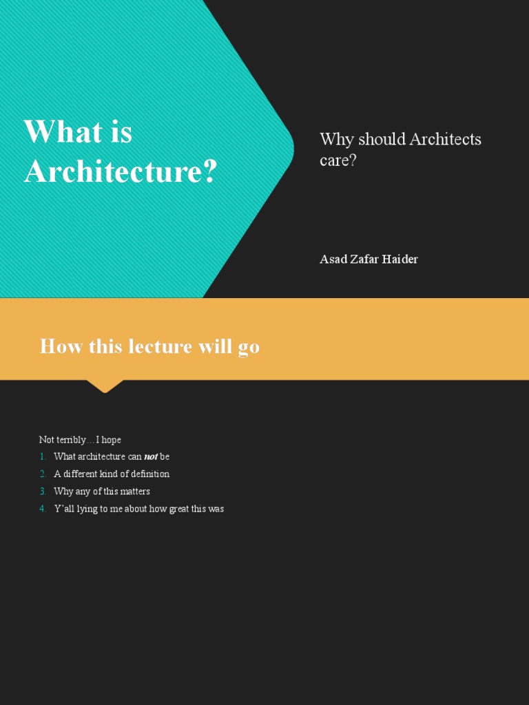 What Is Architecture PDF