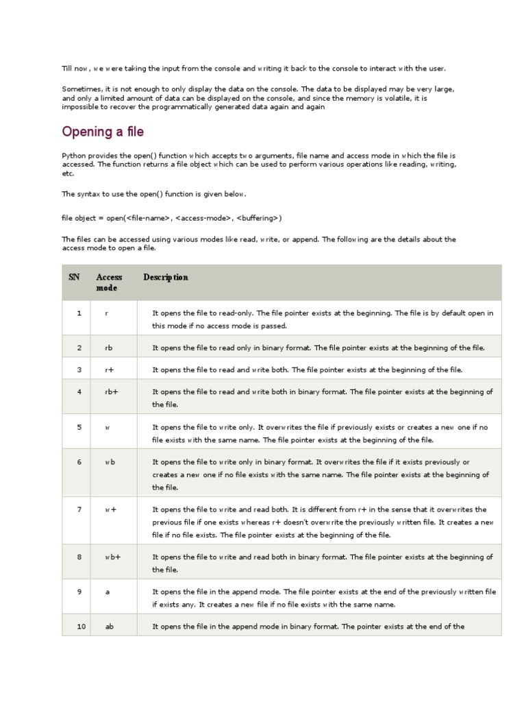 Python File Handling | PDF | Text File | Computer File