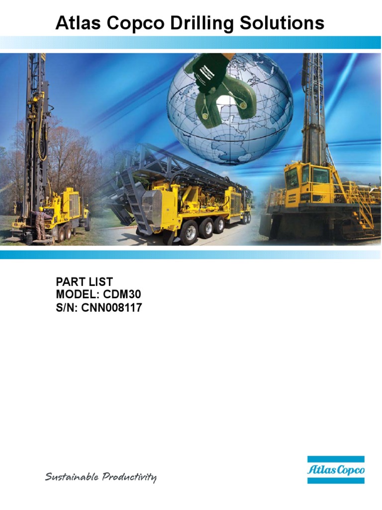 Part Catalog or Part Book DM30 Atlas Copco Blasthole | PDF | Screw ...