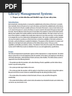 UML Design of The Library Management System | PDF | Use Case | User ...