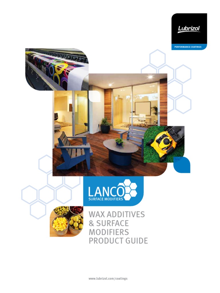 Wax Additives and Surface Modifiers Product Guide - 20-63 | PDF | Wax ...