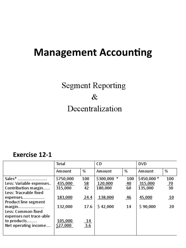 Analysis of Management Accounting Concepts and Tools Used for Segment ...
