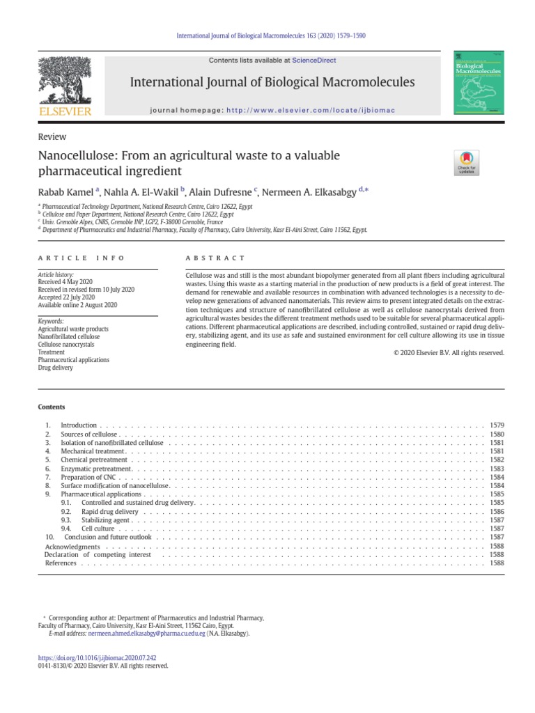 International Journal of Biological Macromolecules | PDF | Cellulose ...
