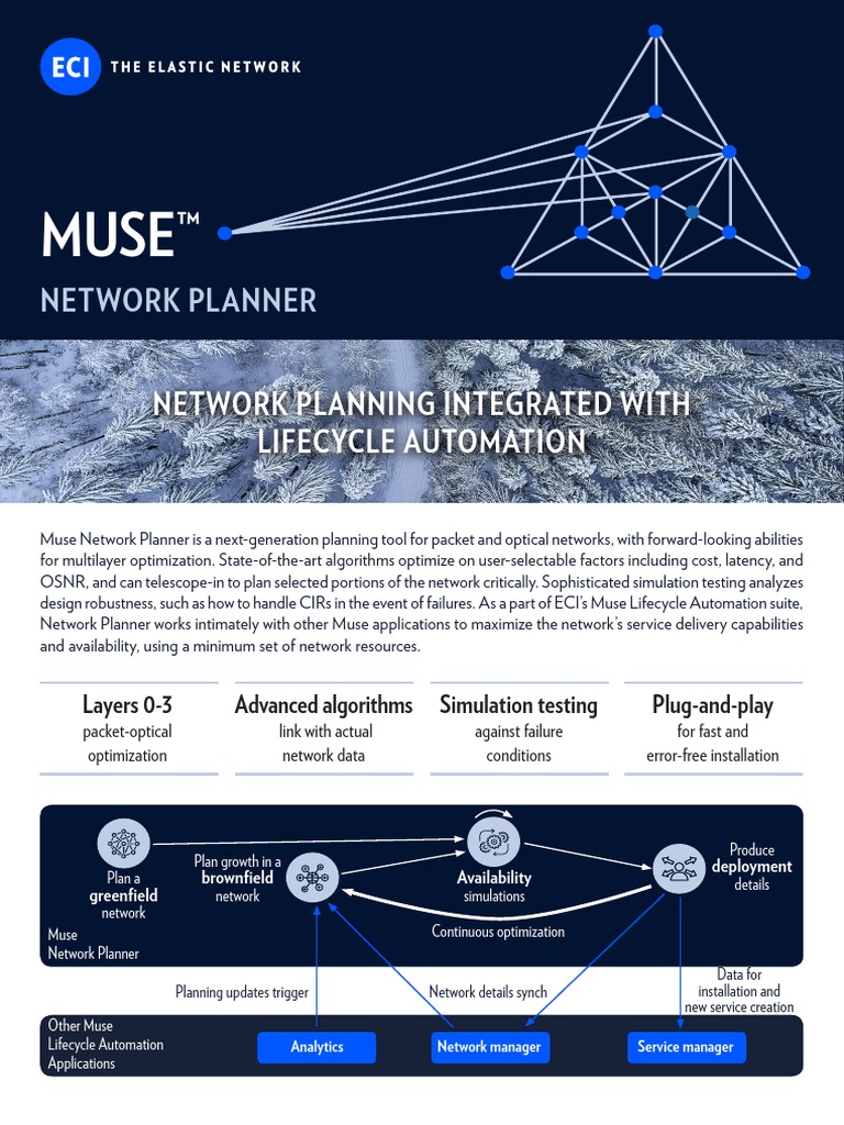 ECI Muse-Network-Planner-Brochure-v2 | PDF | Simulation | Computer Network