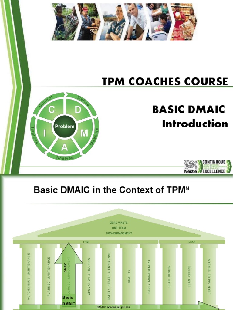 TPM Coaches Course Basic Dmaic | PDF | Six Sigma | Time Series