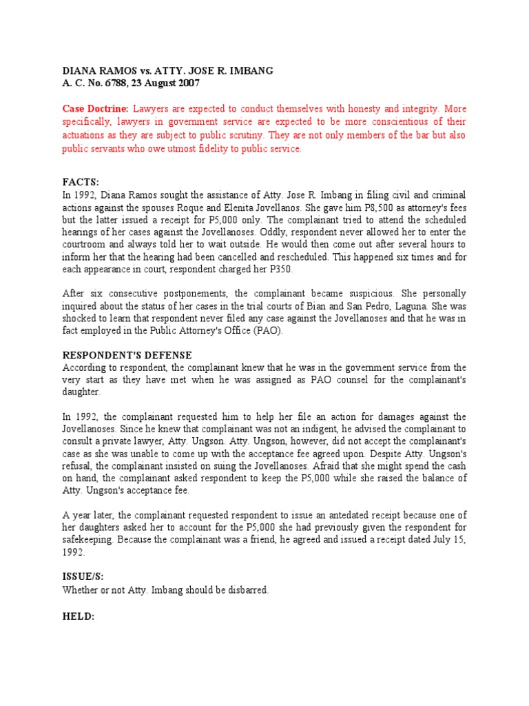 Case Digests For March 3, 2021 | PDF | Practice Of Law | Lawyer