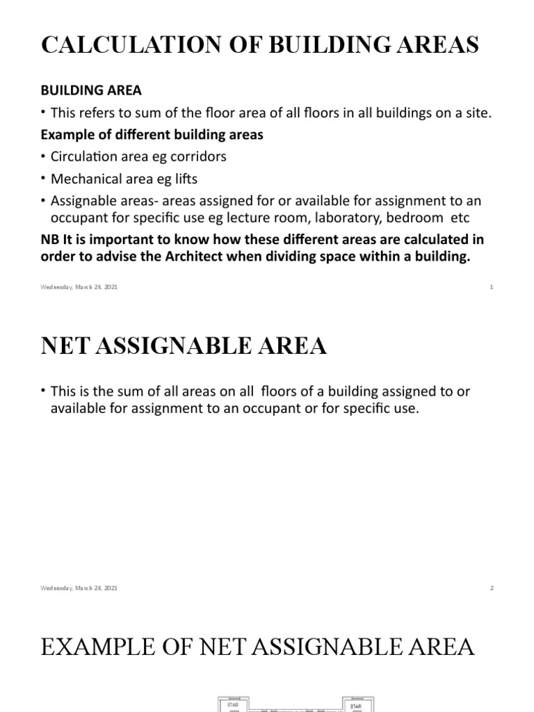 Calculation of Building Areas | PDF | Measurement | Teaching Mathematics