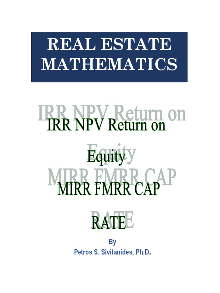 Real Estate Mathematics 2019 | PDF | Loan To Value Ratio | Internal ...
