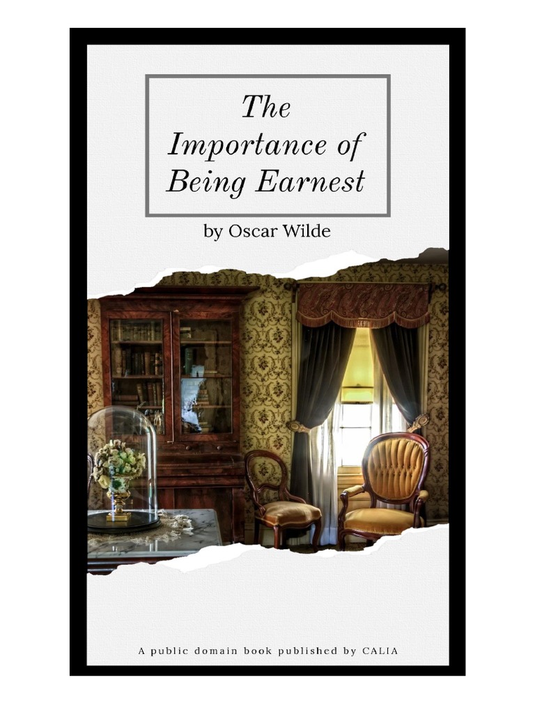 The Importance of Being Earnest by Oscar Wilde | PDF | The Importance ...