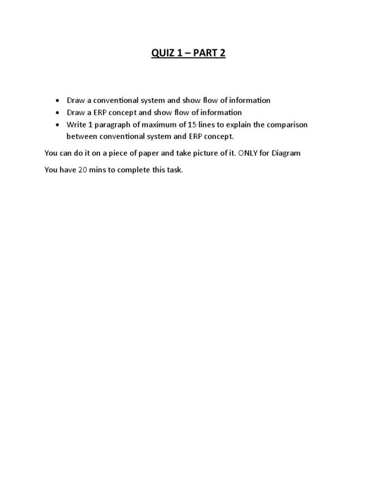 Quiz 1 - Part 2 | PDF