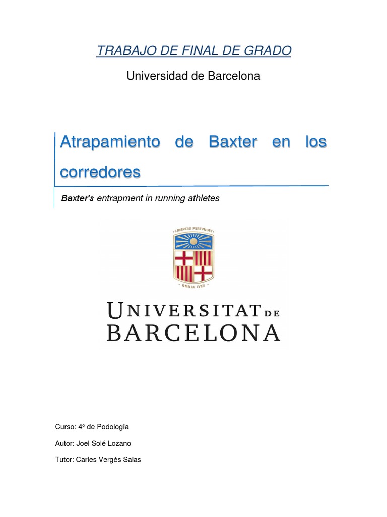 Análisis del atrapamiento del nervio plantar lateral (neuropatía de ...