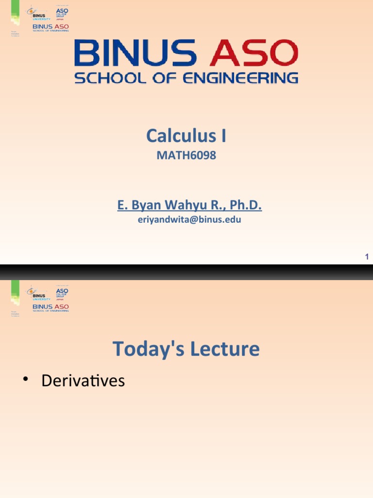 Calculus 5 | PDF | Derivative | Tangent
