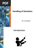 SOP On Handling of Deviations | PDF | Quality Assurance | Business