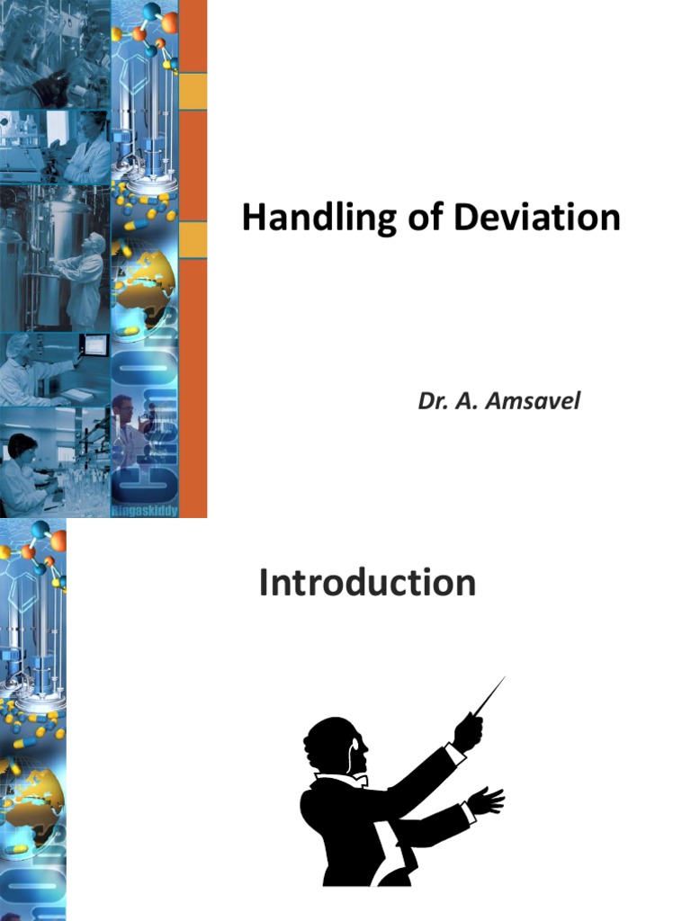 Handling of Deviation: Dr. A. Amsavel | PDF | Business
