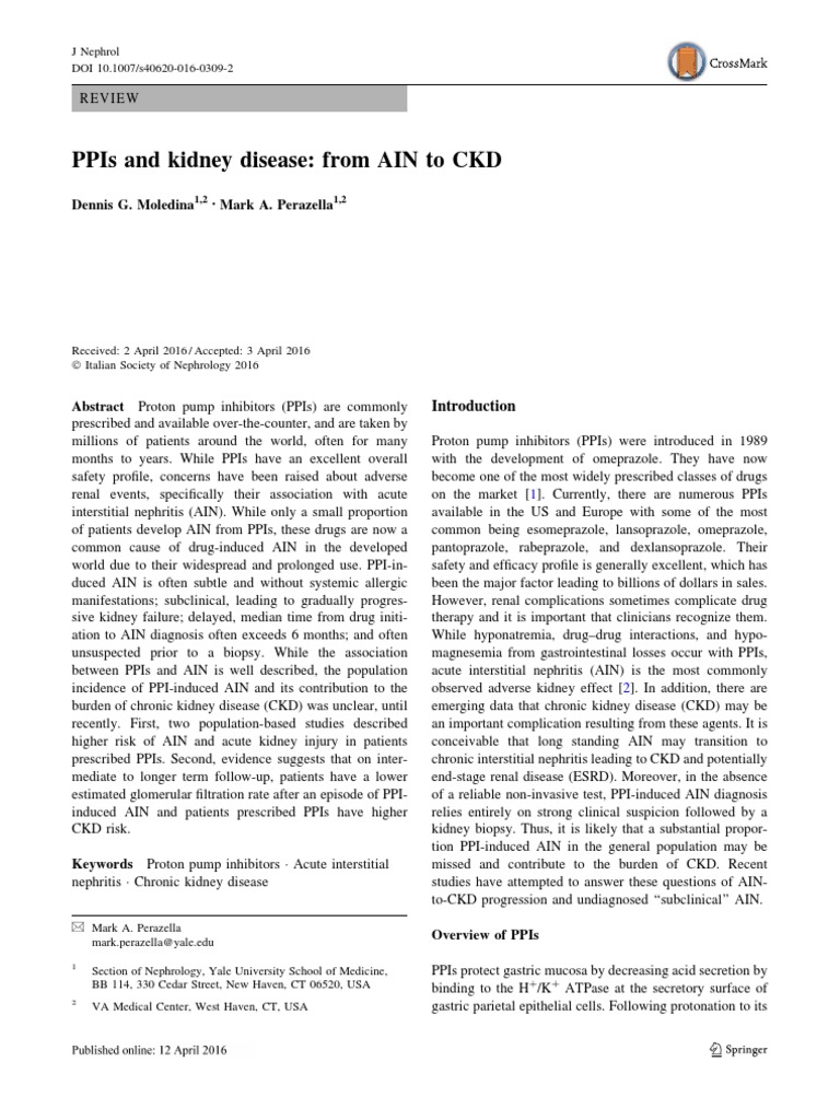 PPIs and Kidney Disease | PDF | Chronic Kidney Disease | Kidney