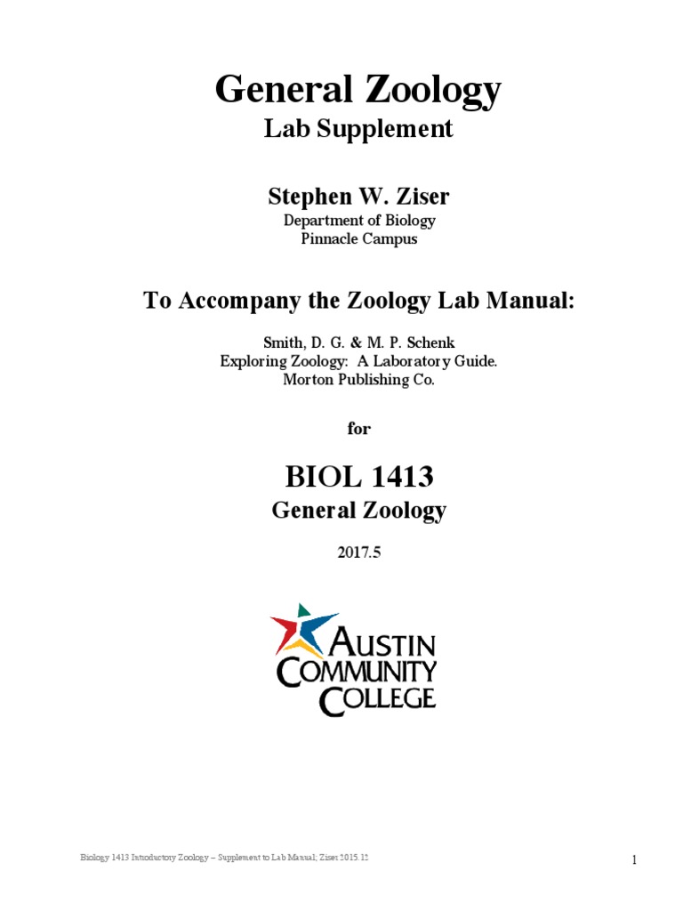 Zoology Lab Manual | PDF | Respiratory Tract | Central Nervous System
