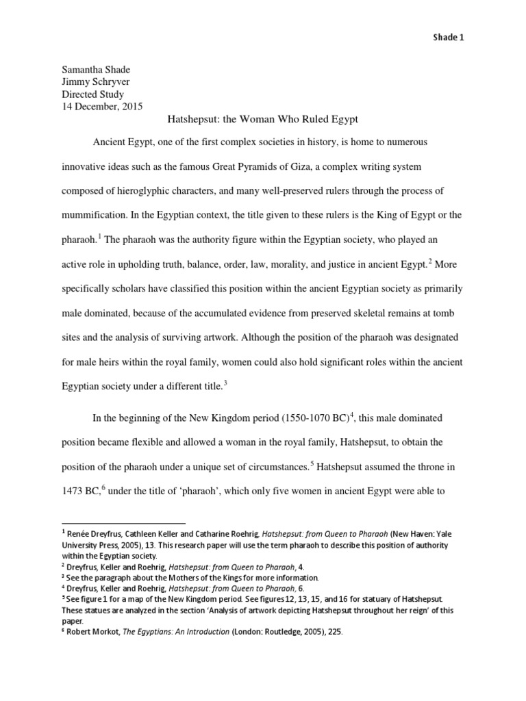 Hatshepsut: The Woman Who Ruled Egypt: Shade 1 | PDF | Hatshepsut ...