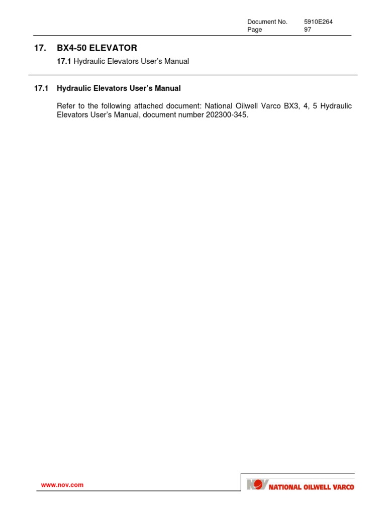 BX4 50 Elevator | PDF