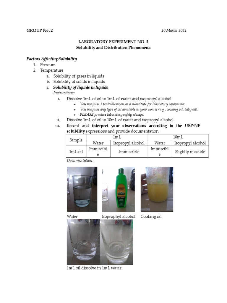 Laboratory Experiment No. 5 #2c. | PDF