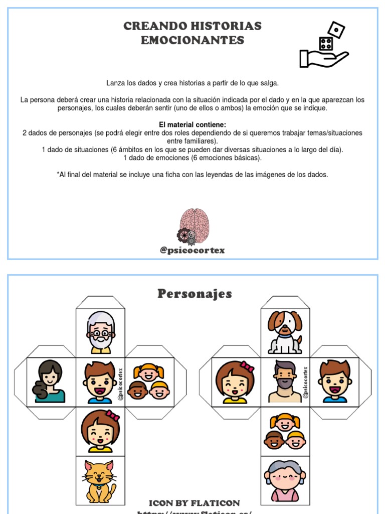 Creando historias emocionantes: un juego de dados para desarrollar la ...