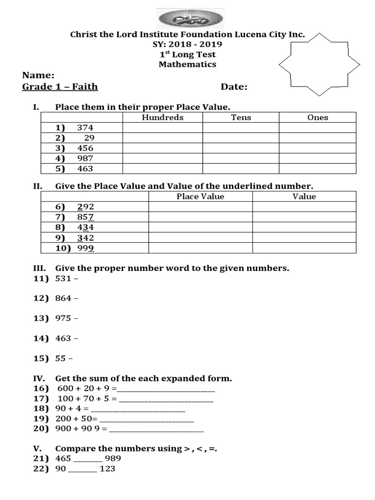 g1 Math | PDF